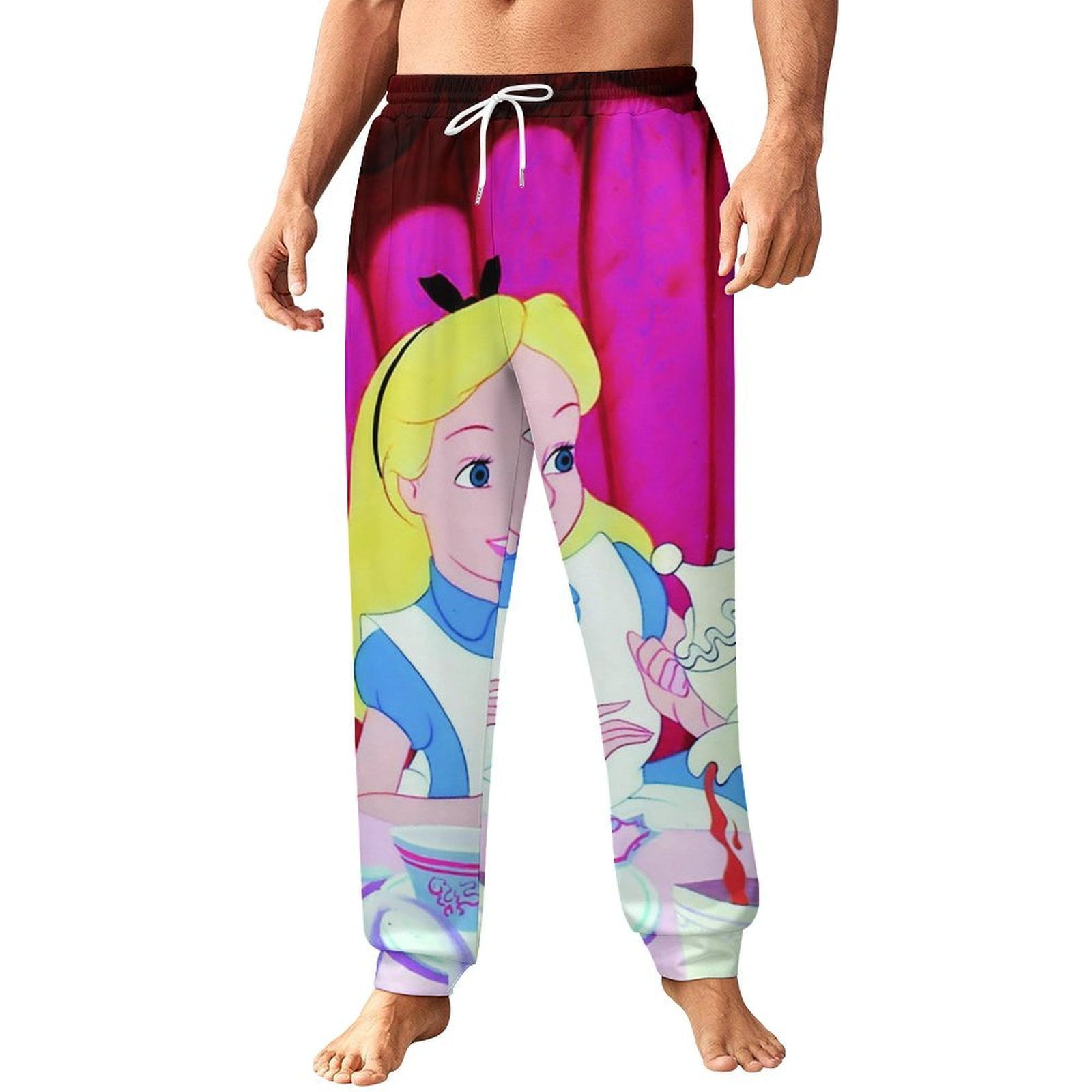 Alice in Wonderland Men's Athletic Joggers Stretch Sweatpants Running ...