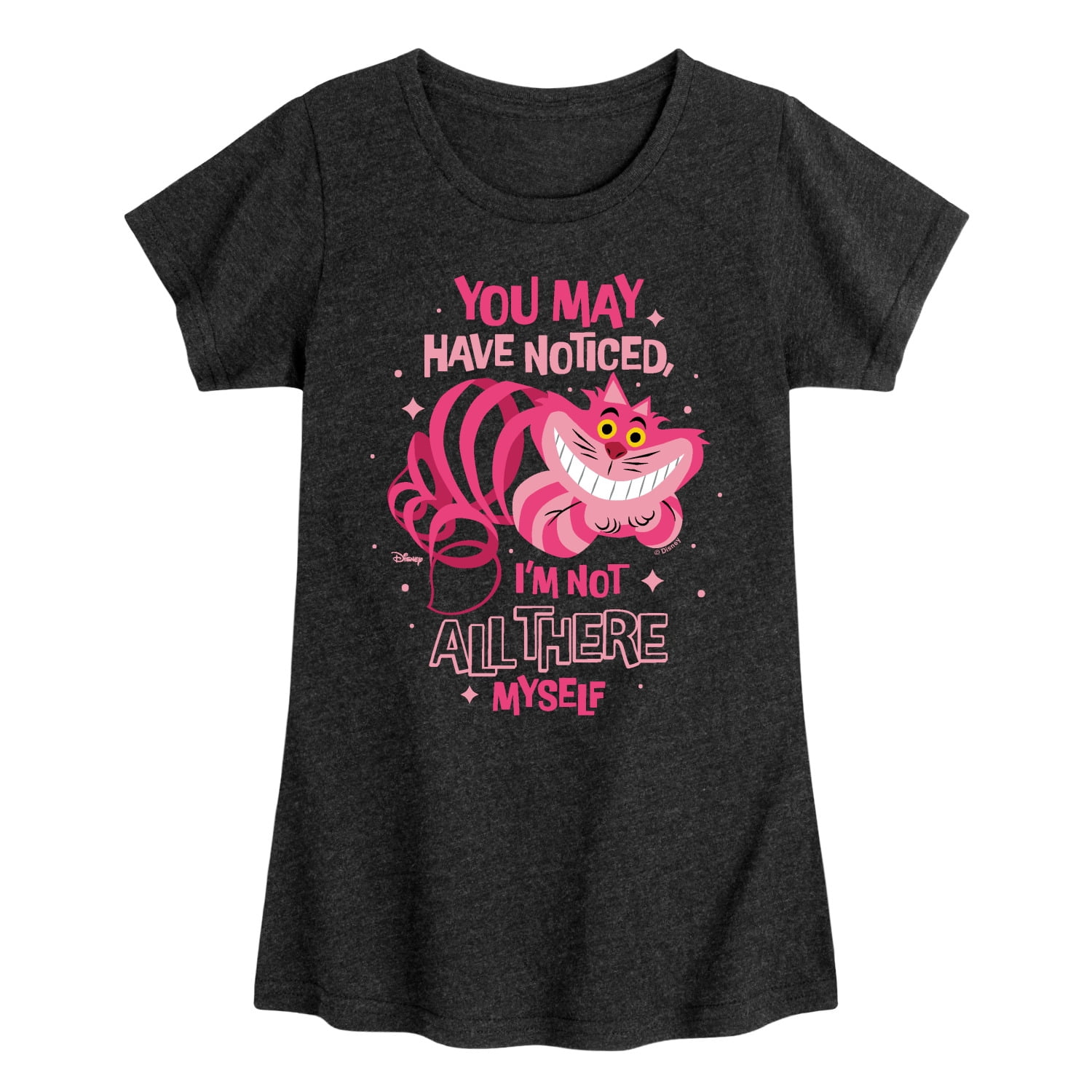 Alice in Wonderland - Not All There - Youth Girls Fitted Short Sleeve T ...