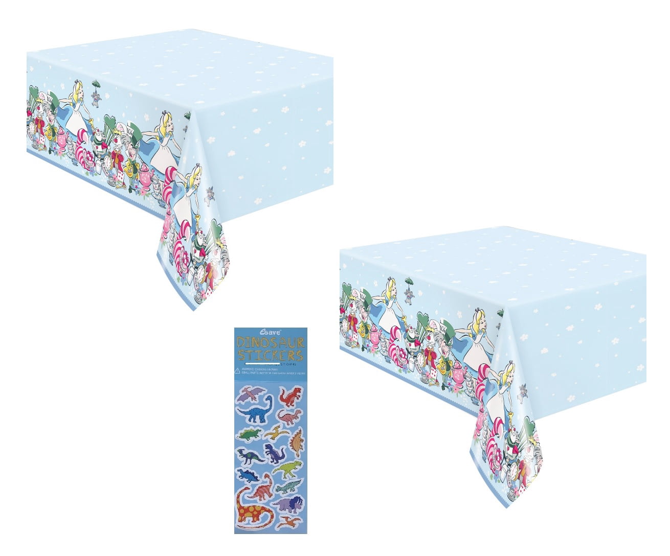 Unique 54"x 84" Party Plastic Alice in Wonderland Tablecloth - Walmart.com
