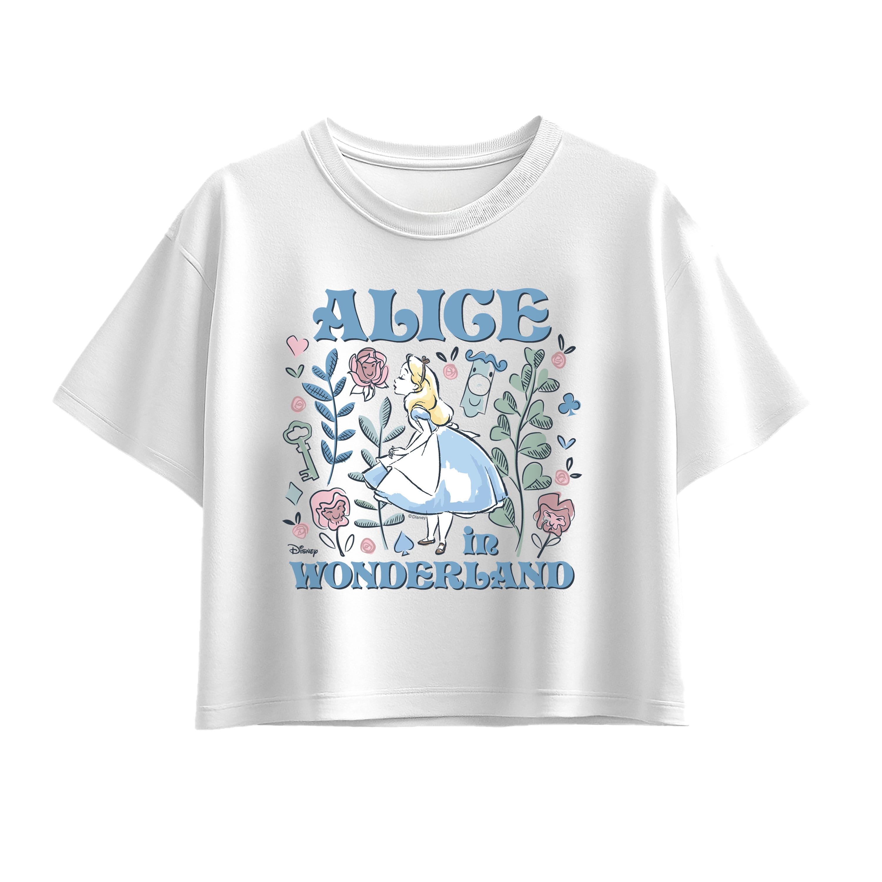 Alice in Wonderland - Pastel Alice - Youth Girls Boxy T-Shirt - Walmart.com