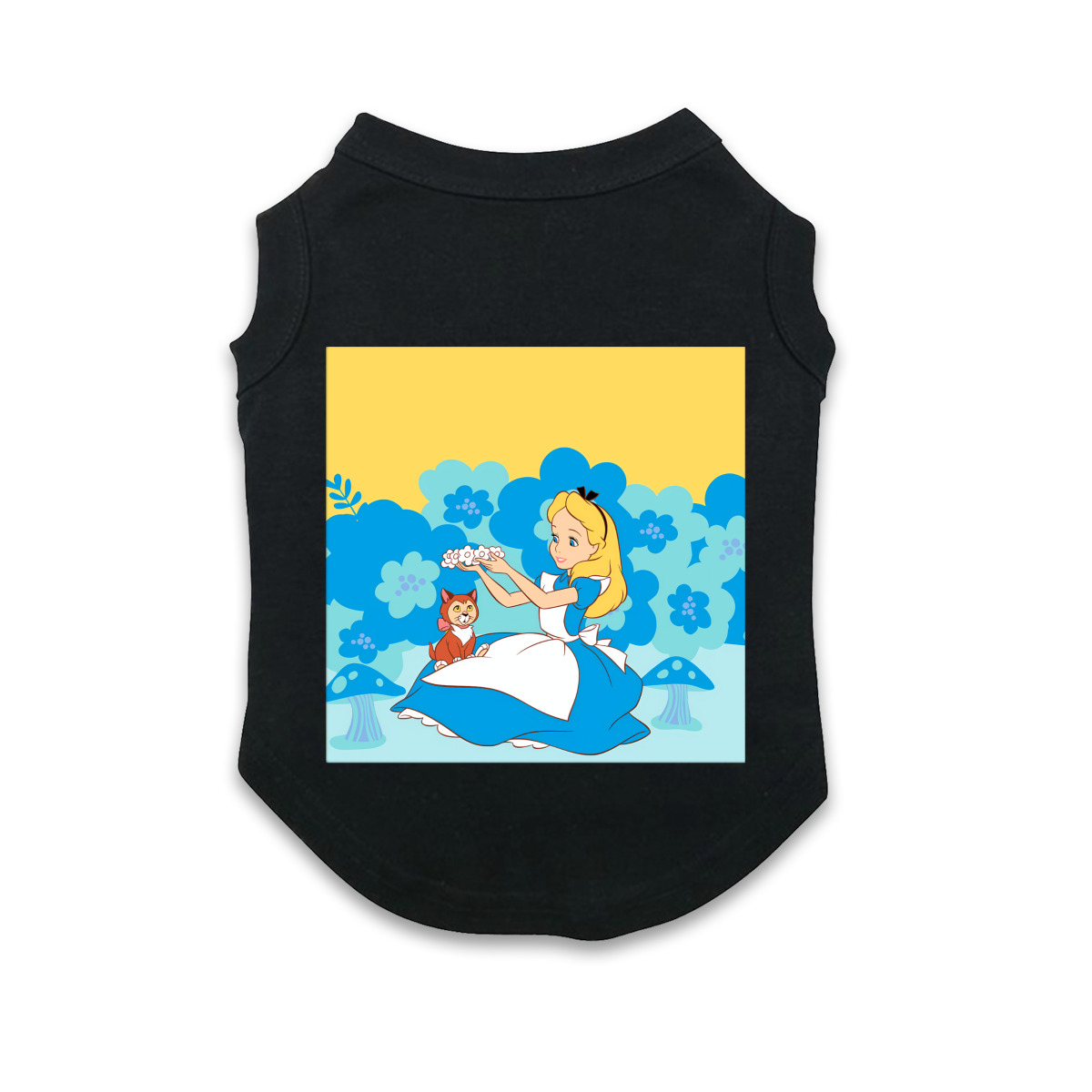 Alice in Wonderland Pet vest printed cotton dog shirt suitable for ...