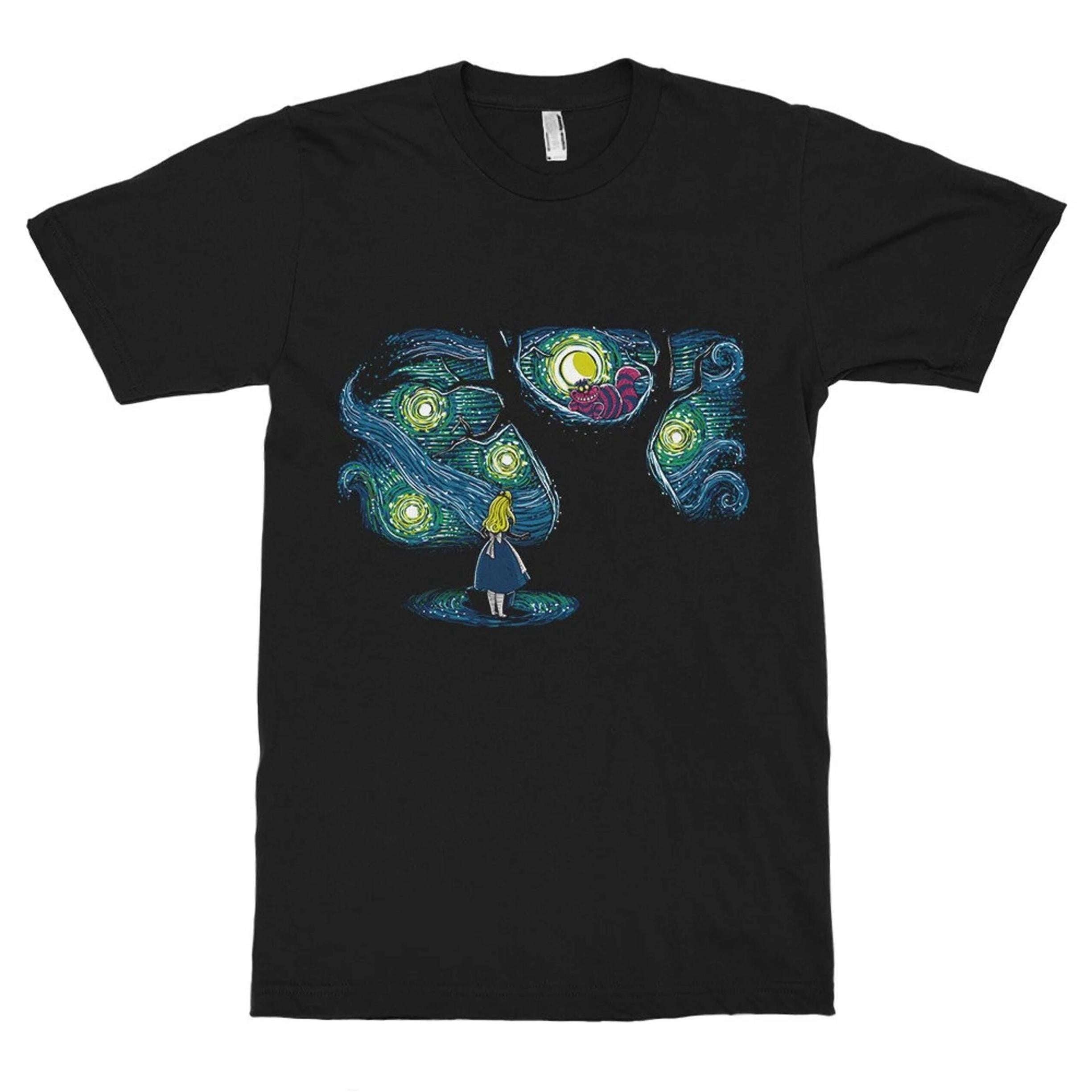 Alice in Wonderland Starry Night T-Shirt, Vincent van Gogh - Walmart.com