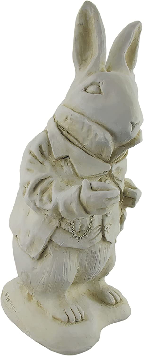 Alice in Wonderland White Rabbit Garden Statue Museum White-RESIN ...