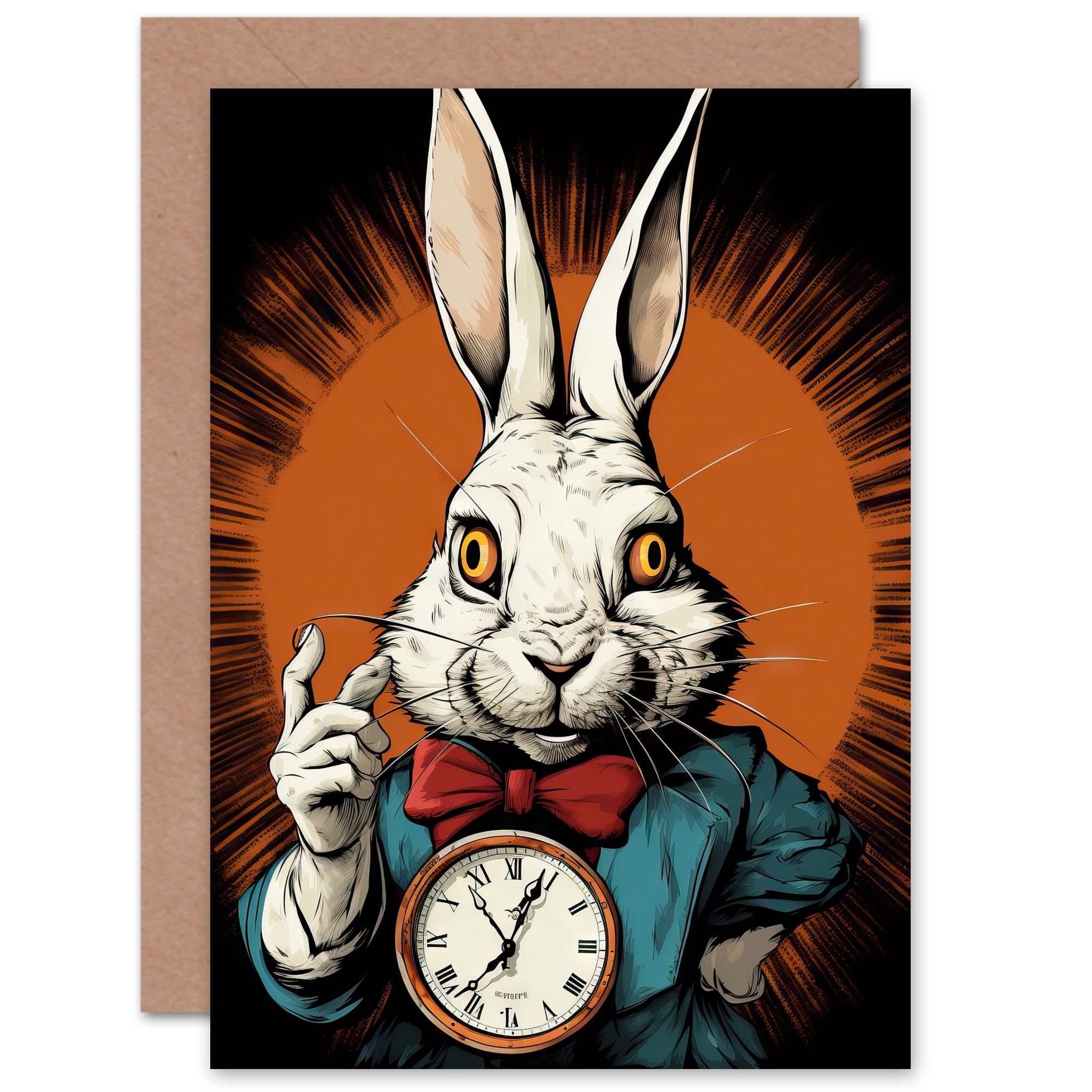 Alice in Wonderland White Rabbit I'm Late for Him or Her Man Woman ...