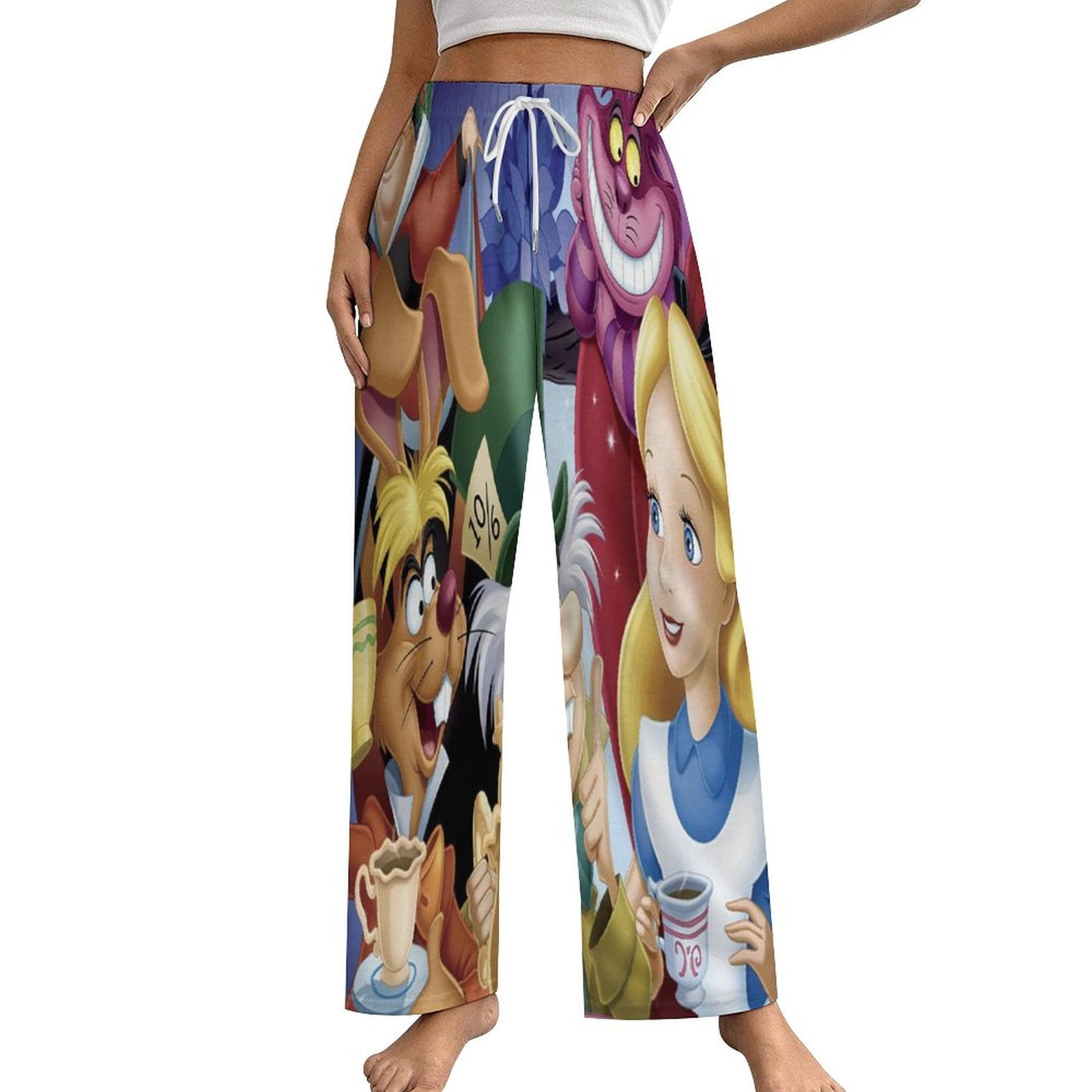 Alice in Wonderland Womens Comfy Pajama PJ Pants Lounge Pants Sleepwear ...