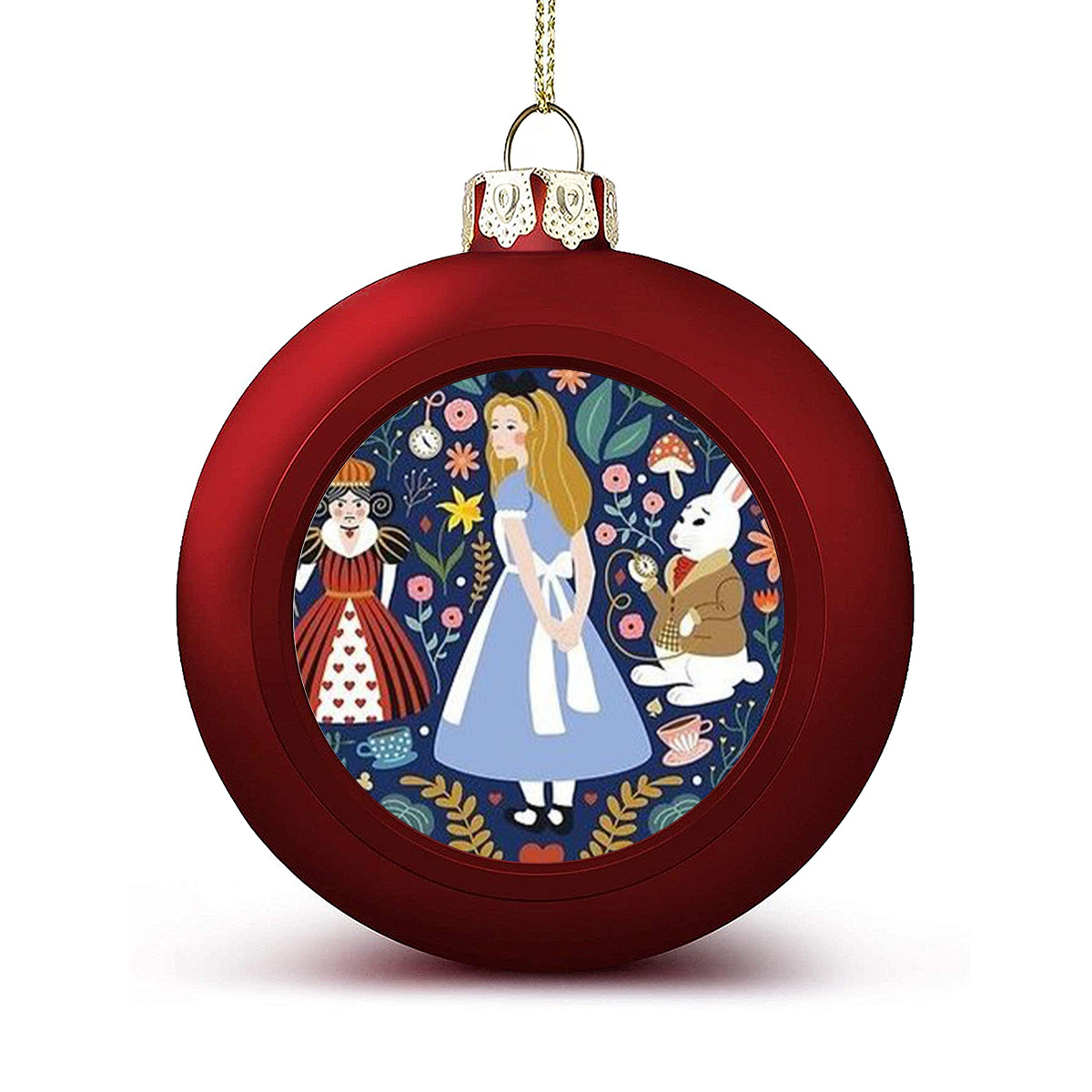 Alice's Adventures in Wonderland Christmas Decoration Ball 1.6 Inch Ball, Christmas Tree ...
