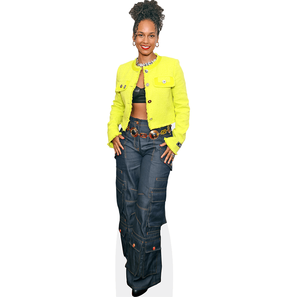 Alicia Keys (Yellow Jacket) Mini Size Cutout. Standee. - Walmart.com
