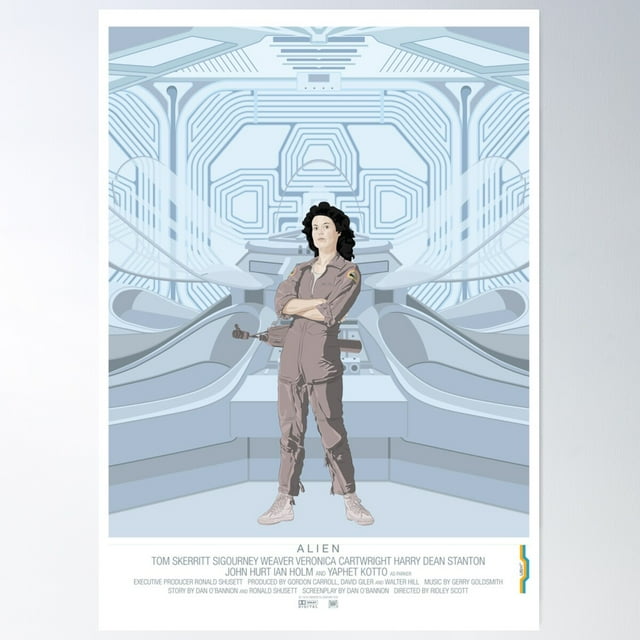 Alien (1979) Movie Poster - Feat. Ripley Poster Wall Art, Modern Wall ...