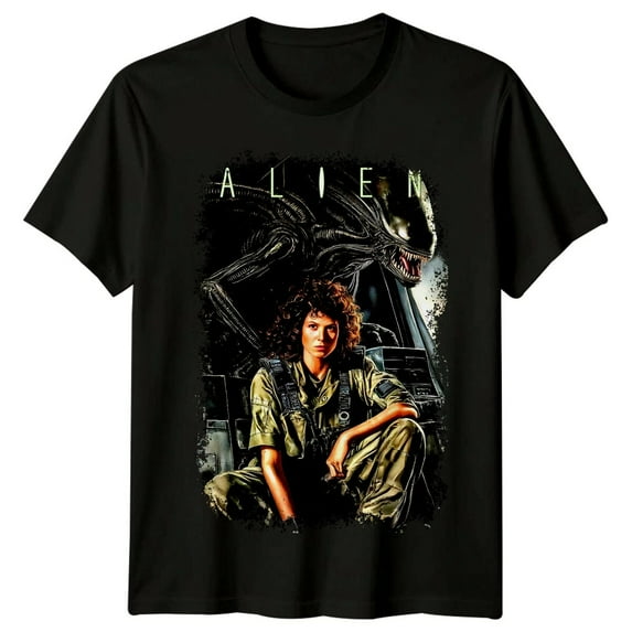 Alien 1979 Movie T Shirt Poster Retro 80s Scifi Horror Classic Graphic ...