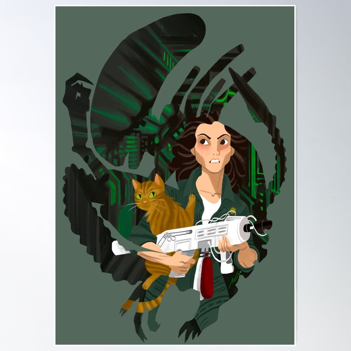 Alien (1979) Poster Wall Art, Modern Wall Decor For Living Room Bedroom ...