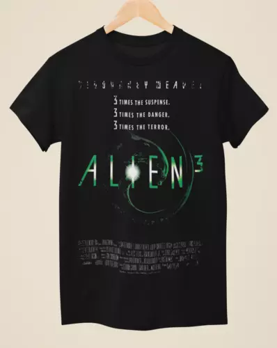 Alien 3 - Movie Poster Inspired Unisex Black T-Shirt Hot Trending Shirt ...