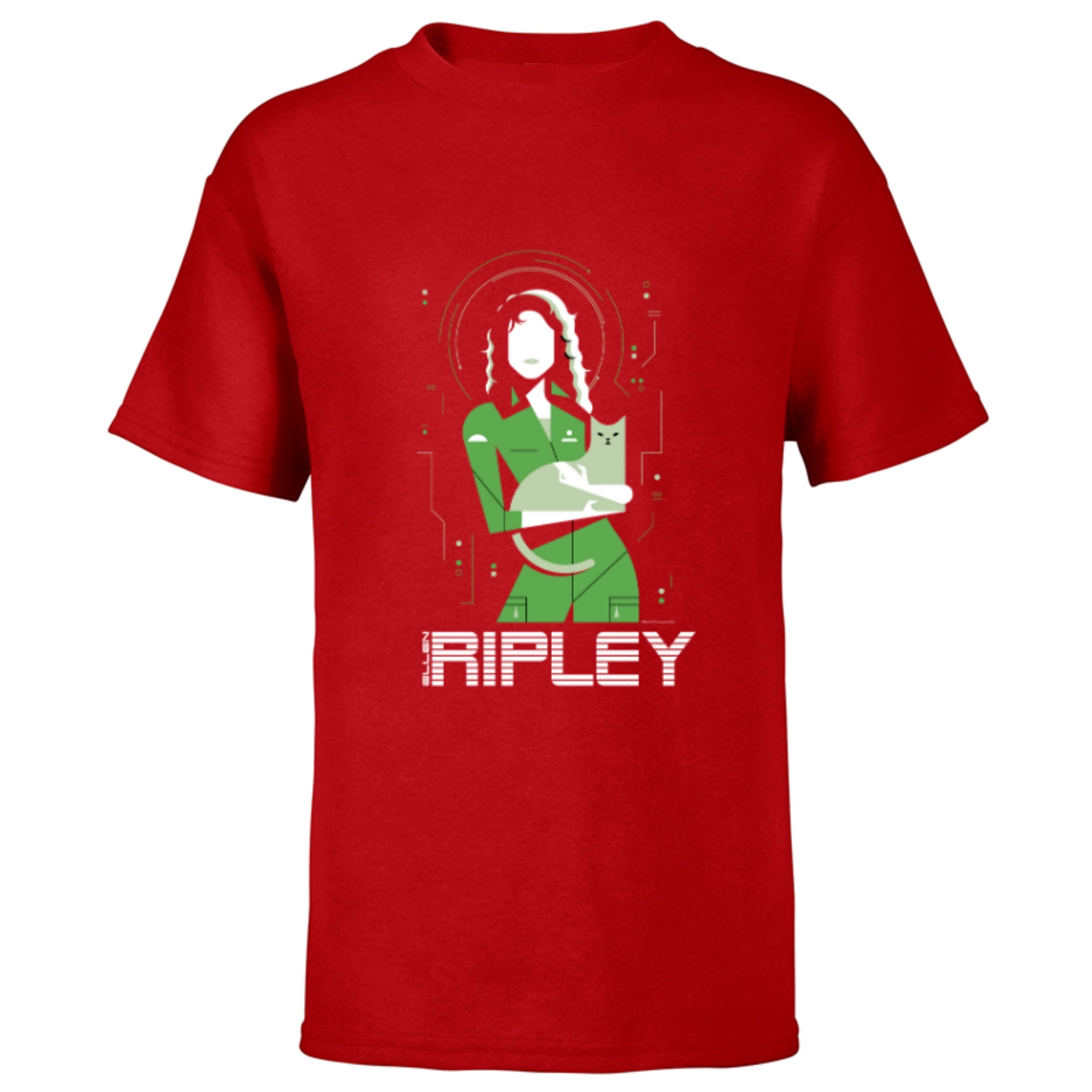 Alien 45th Anniversary Ellen Ripley & Jonesy Stylized Art - Short ...