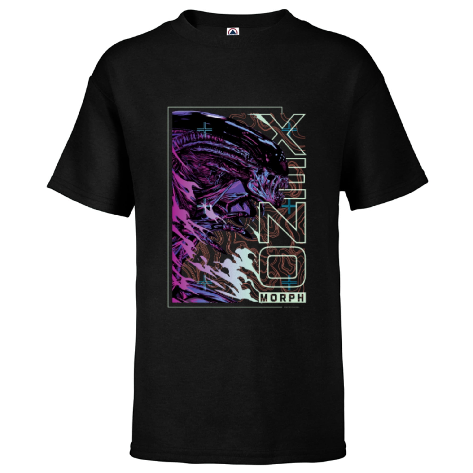 Alien 45th Anniversary Movie LV-426 Topographic Map - Short Sleeve T ...