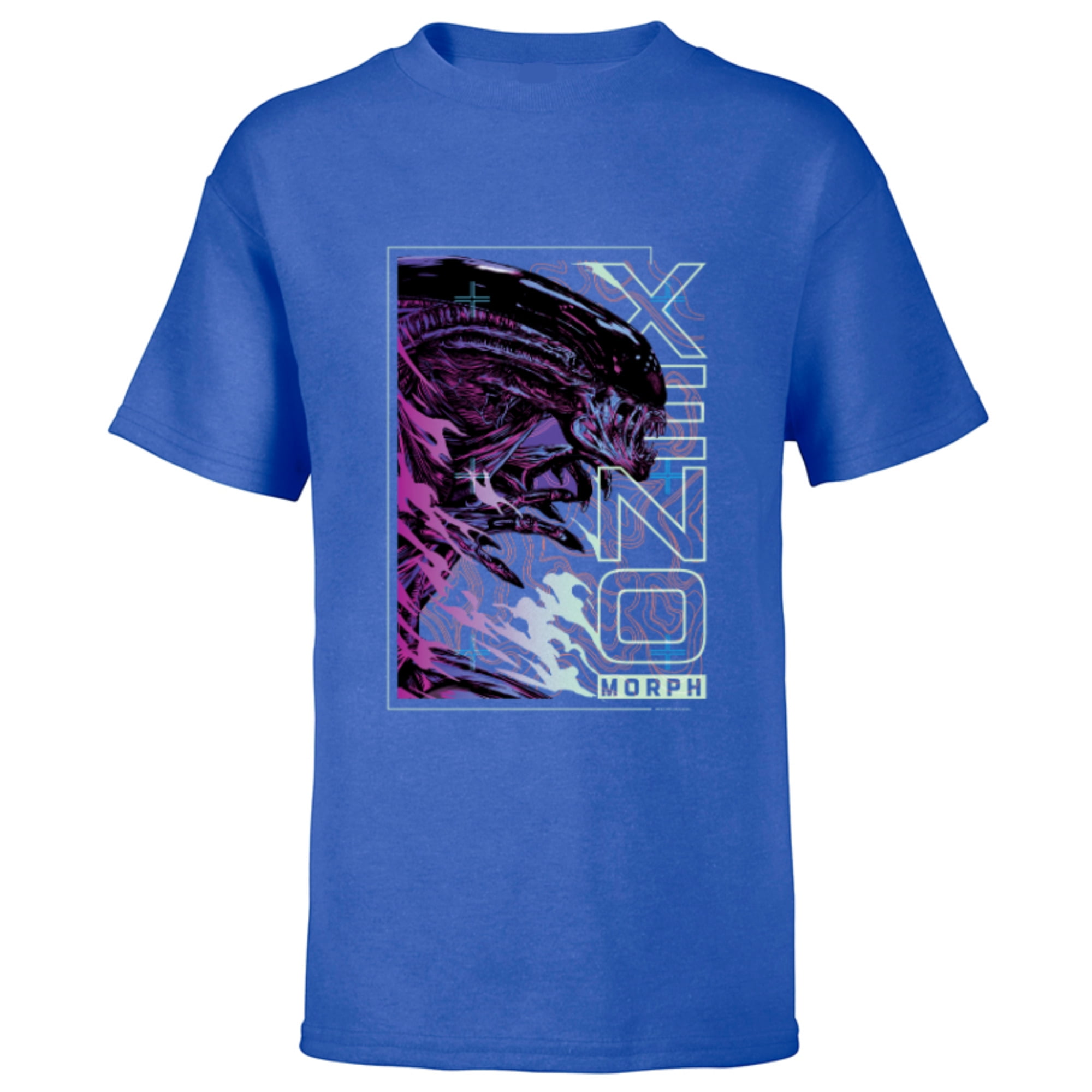 Alien 45th Anniversary Movie LV-426 Topographic Map - Short Sleeve T ...