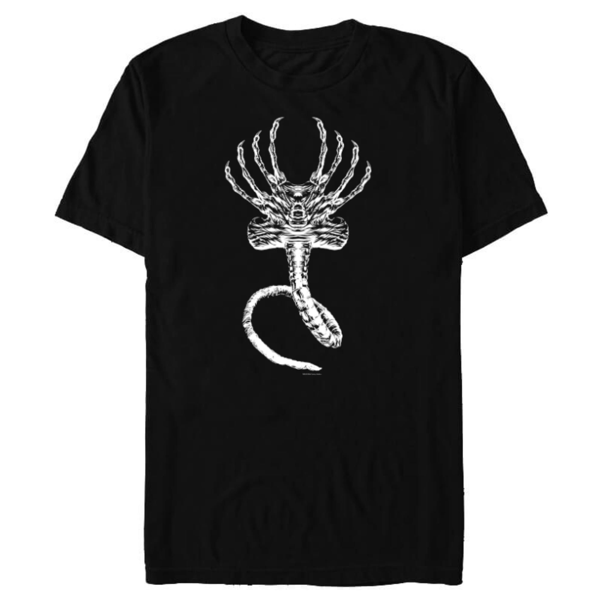 Alien 45th Anniversary Movie Xenomorph Facehugger Art - Short Sleeve ...