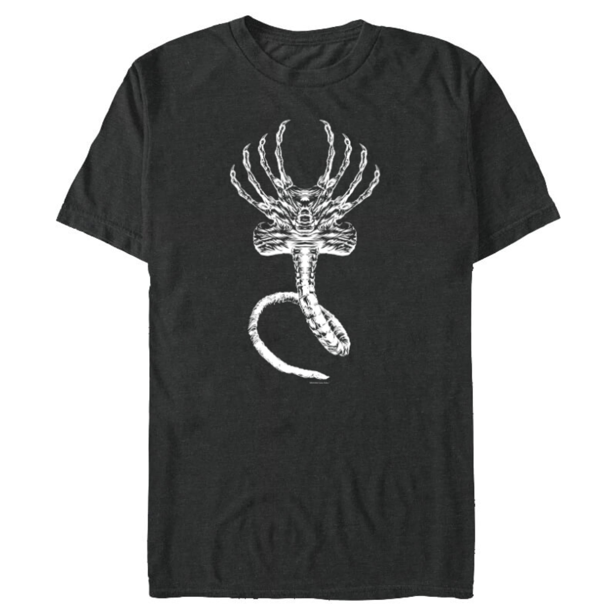 Alien 45th Anniversary Movie Xenomorph Facehugger Art - Short Sleeve ...