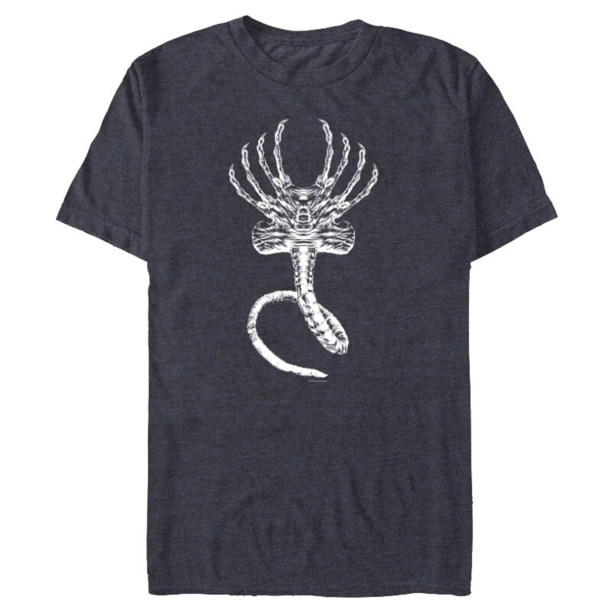 Alien 45th Anniversary Movie Xenomorph Facehugger Art - Short Sleeve ...