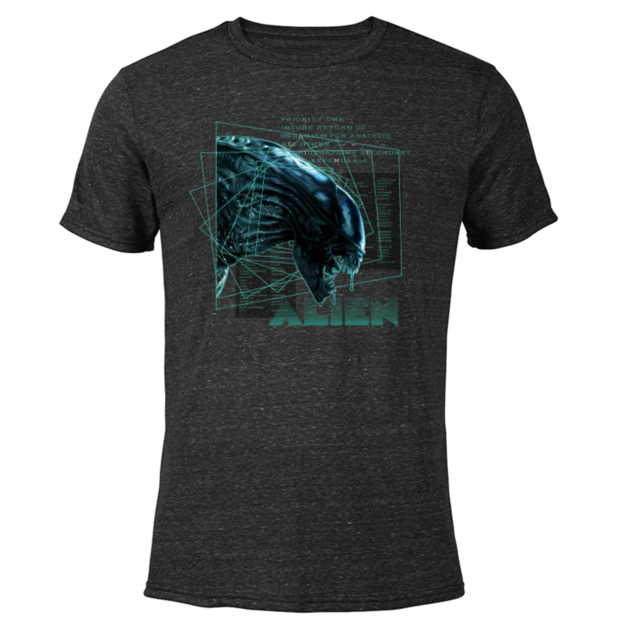 Alien 45th Anniversary Movie Xenomorph Priority One Logo - Short Sleeve ...