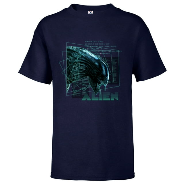 Alien 45th Anniversary Movie Xenomorph Priority One Logo - Short Sleeve ...