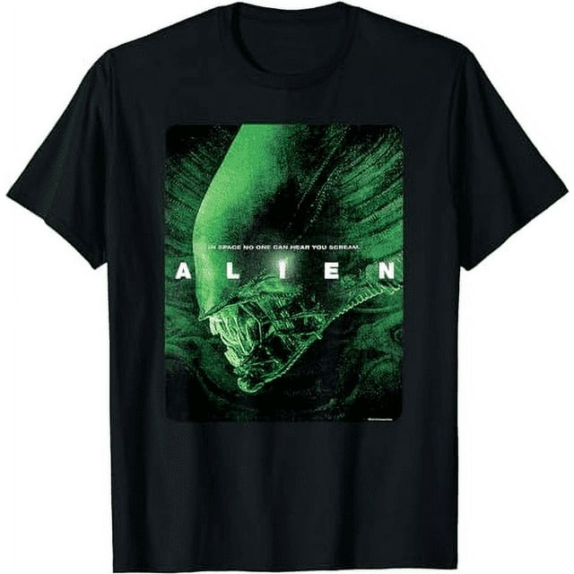 Alien 45th Anniversary Xenomorph 1979 Movie Poster In Space T-Shirt ...