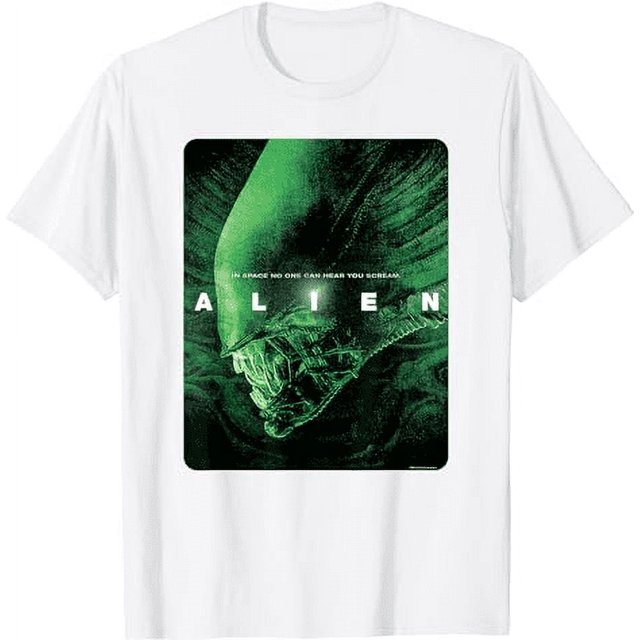 Alien 45th Anniversary Xenomorph 1979 Movie Poster In Space T-Shirt ...