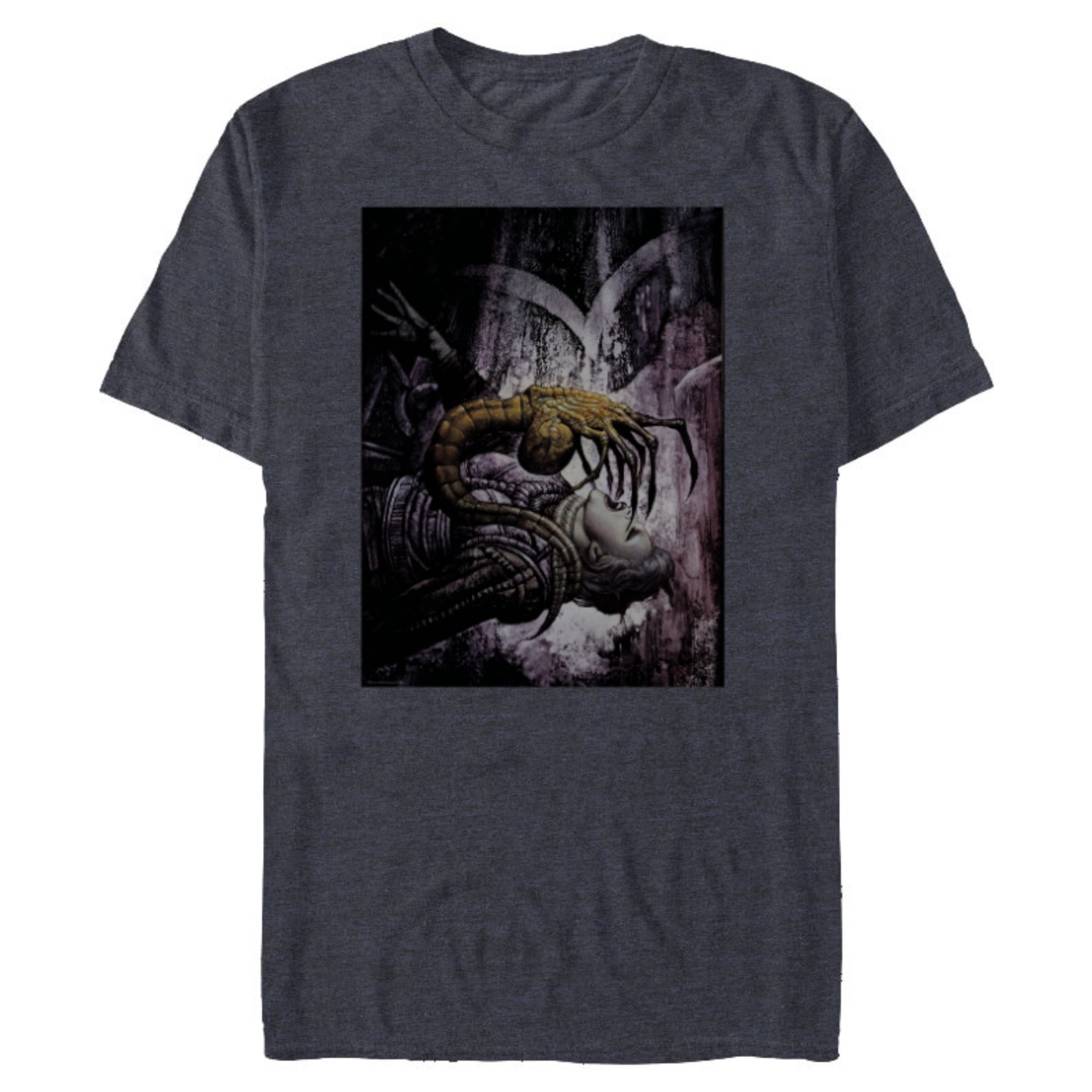 Alien 45th Anniversary Xenomorph Facehugger Attacking Art - Short ...