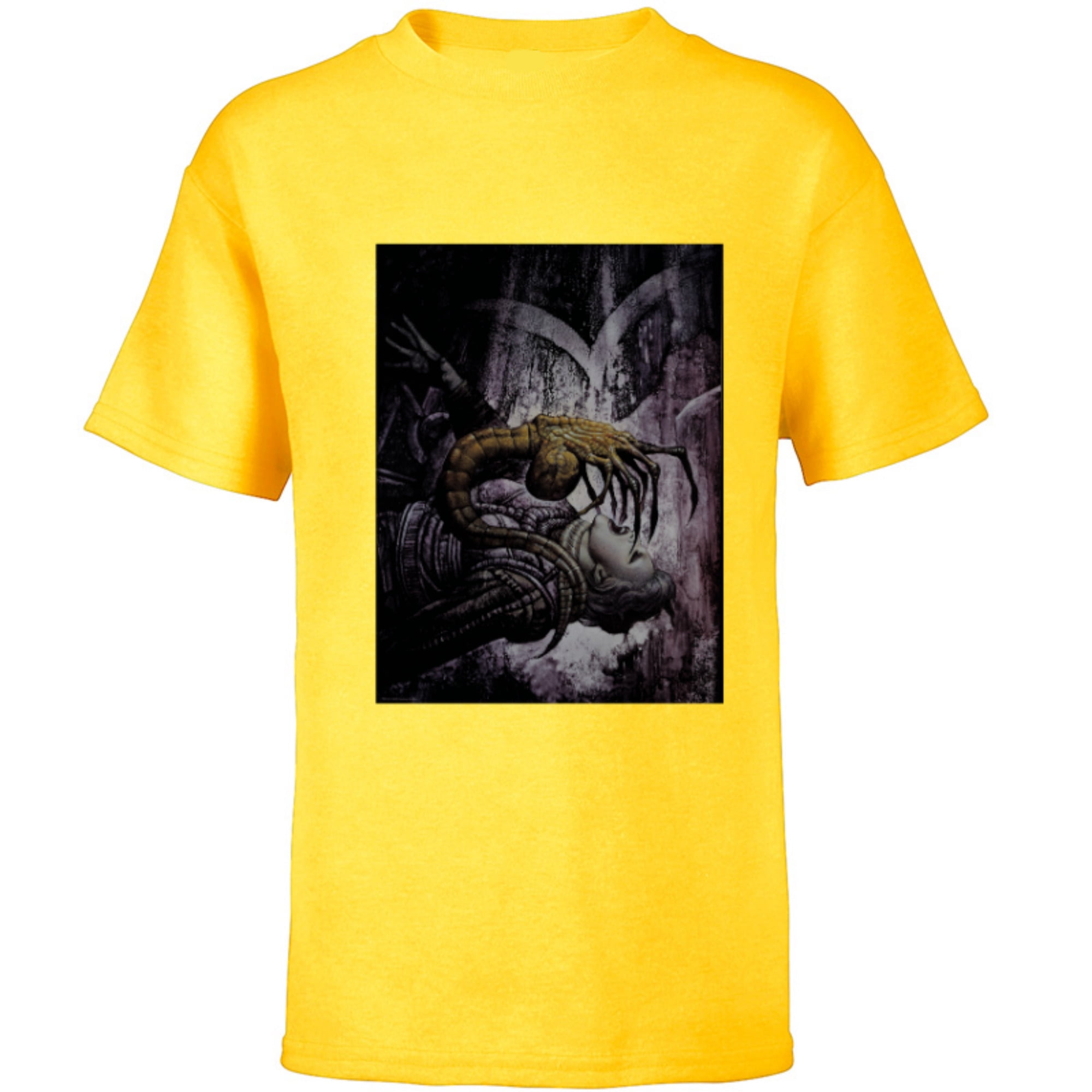 Alien 45th Anniversary Xenomorph Facehugger Attacking Art - Short ...