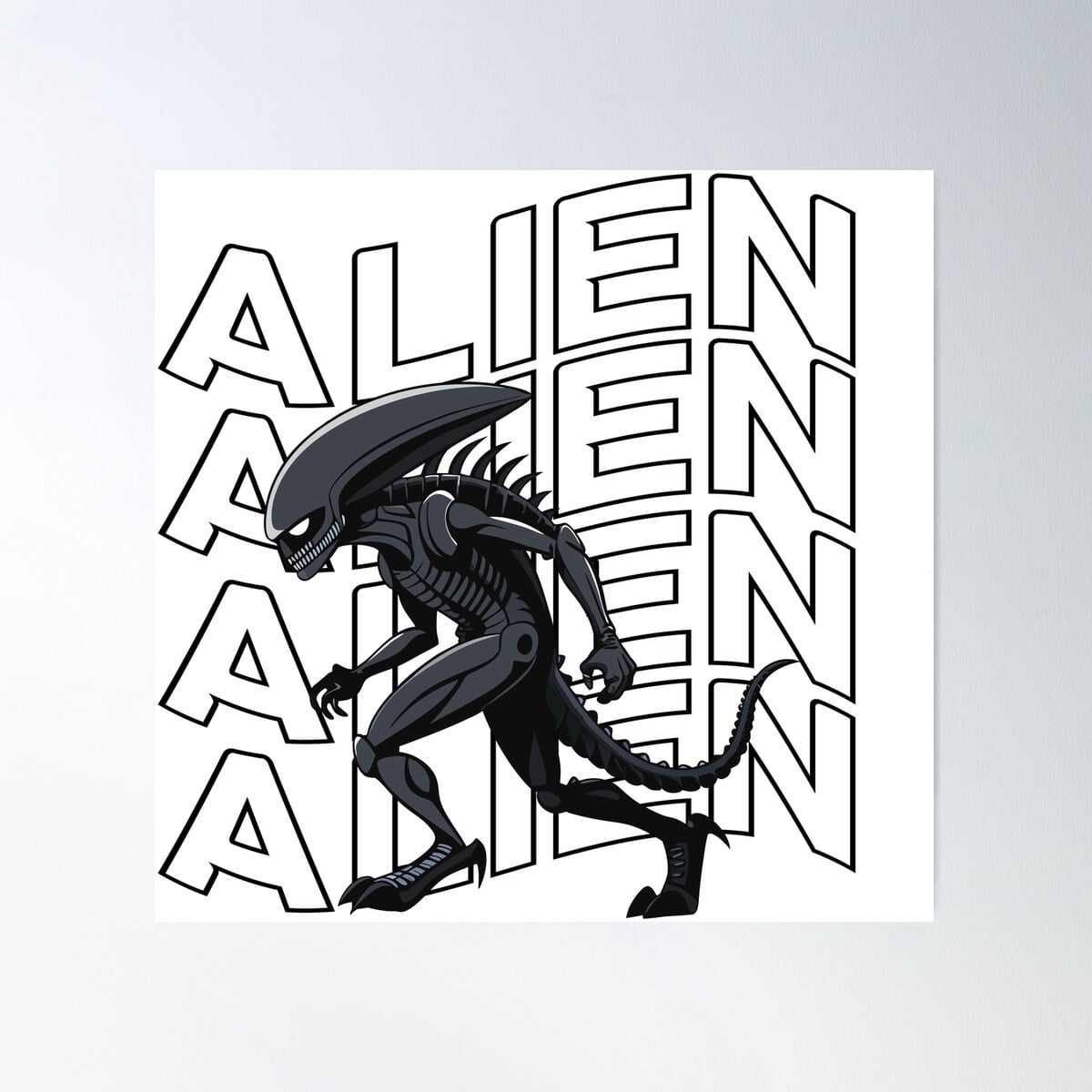 Alien 8Th Poster Wall Art, Modern Wall Decor For Living Room Bedroom ...