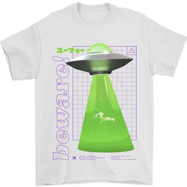 Alien Abducted Cow UFO Farmer Farming T-Shirt - Walmart.com