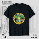 Alien Abduction Camp Shirt Vintage Retro UFO Funny Camper Gear Unisex T ...