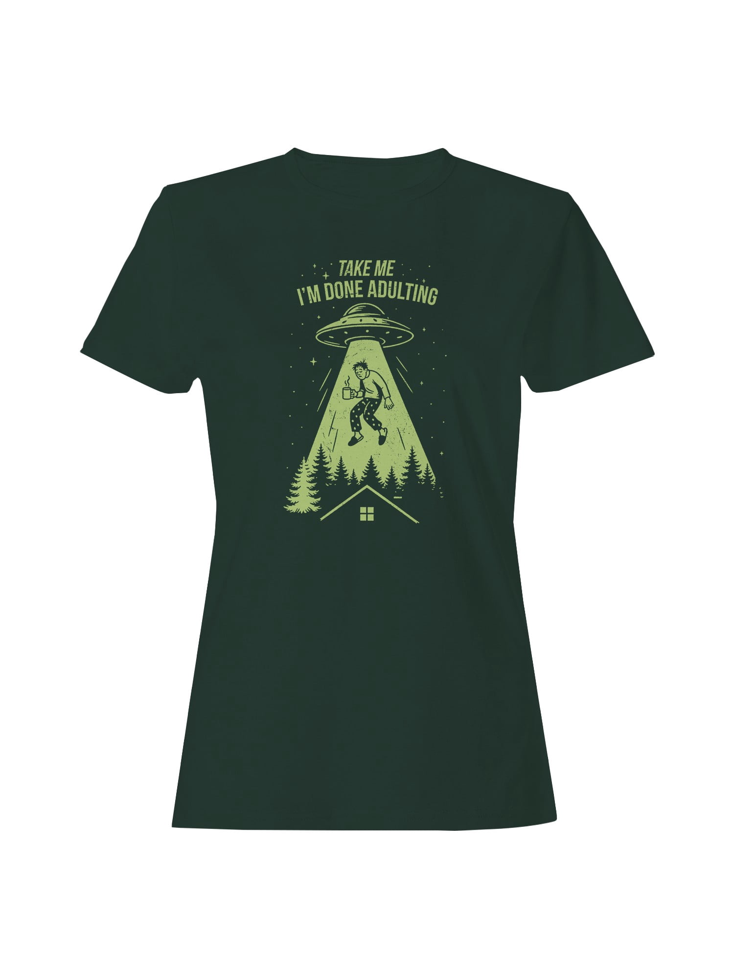 Alien Abduction - Done Adulting Women's T-shirt - Walmart.com