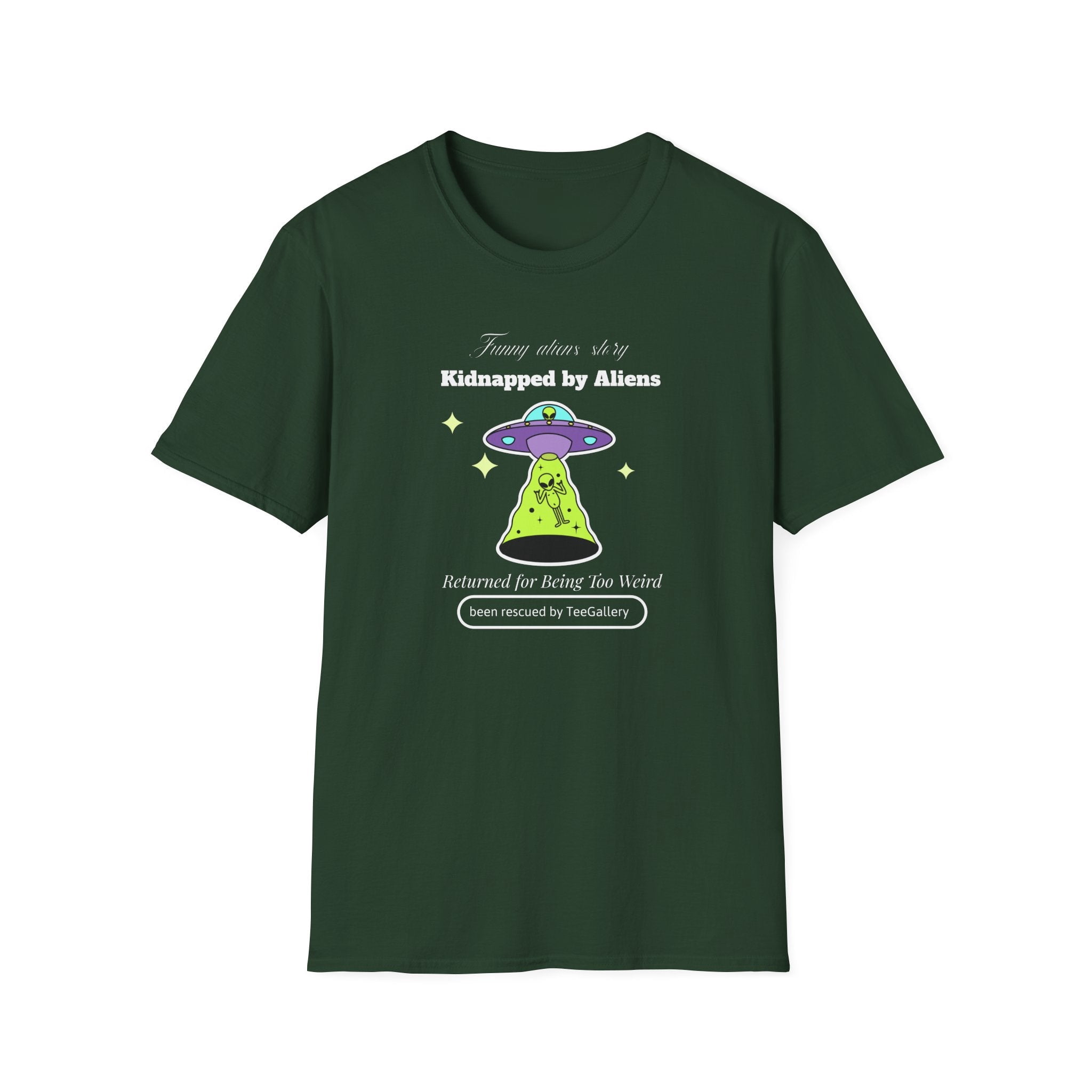Alien Abduction Graphic Tee Kidnapped by Aliens Funny UFO Shirt ...