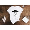 Alien Abduction Graphic Tee, Ufo Spaceship Shirt - Walmart.com