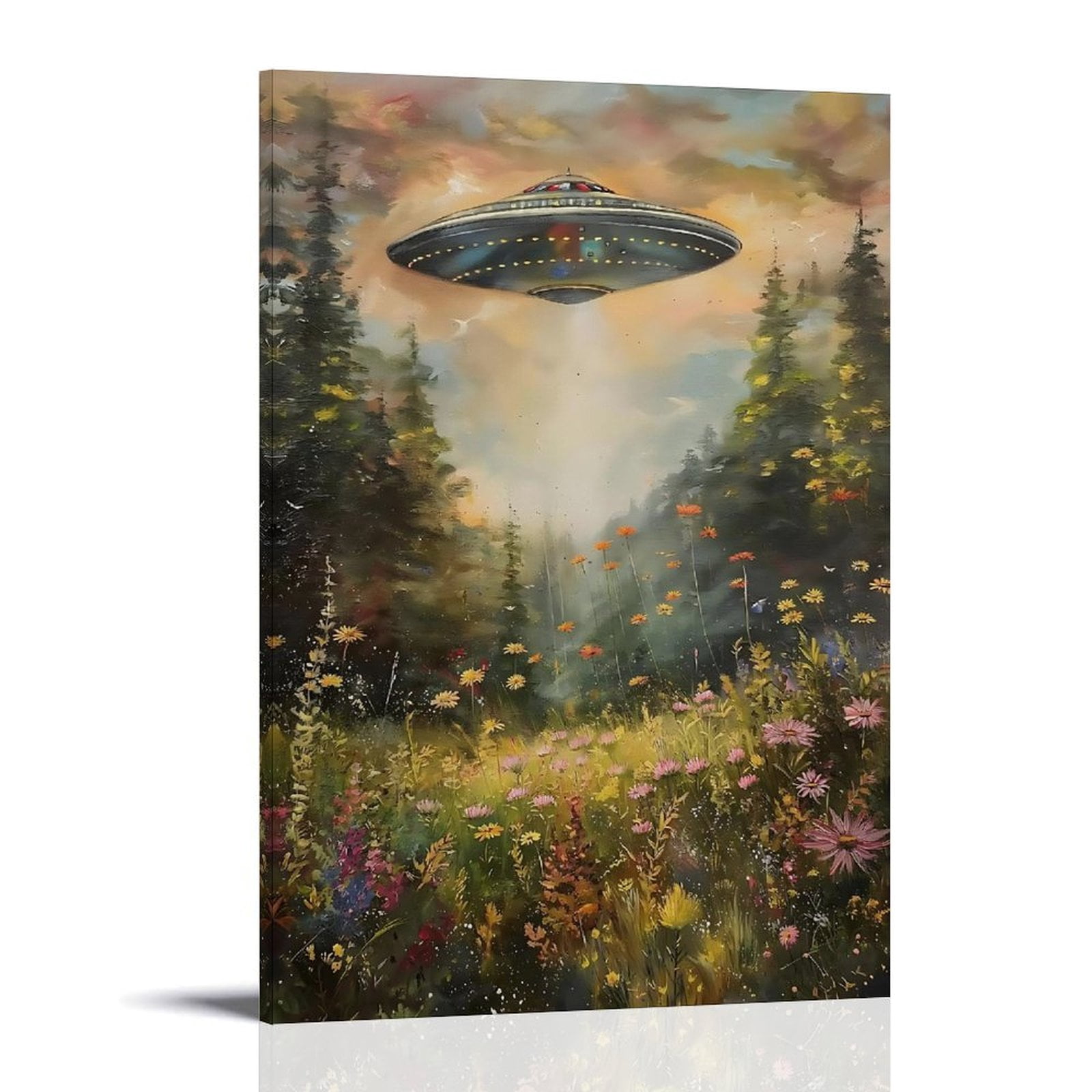 Alien Abduction Painting Vintage Poster Picture Print Wall Art Poster ...