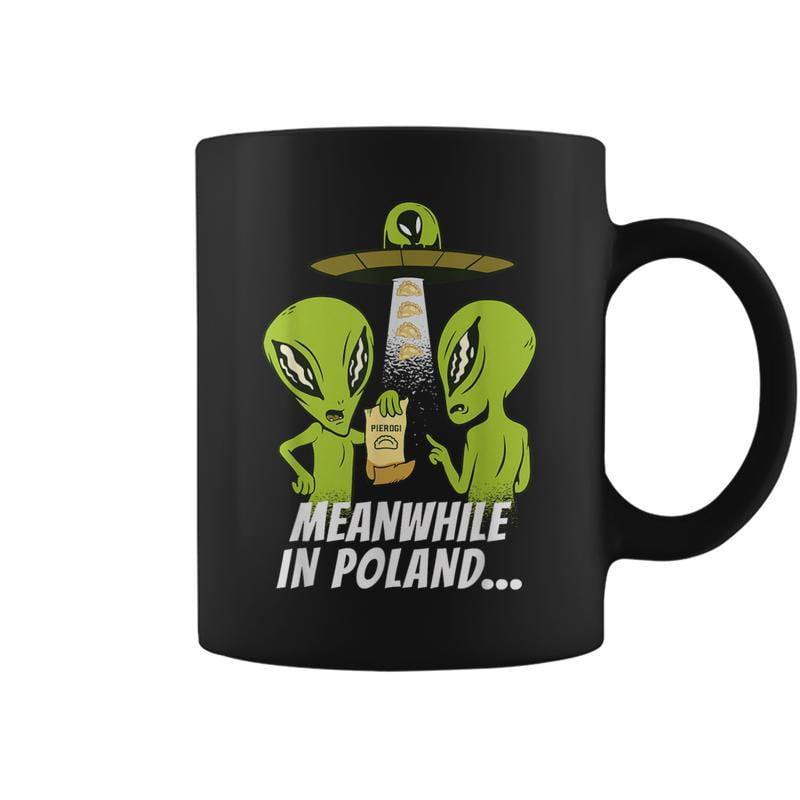 Alien Abduction Pierogi Polish Food Poland Polonia Coffee Mugs ...