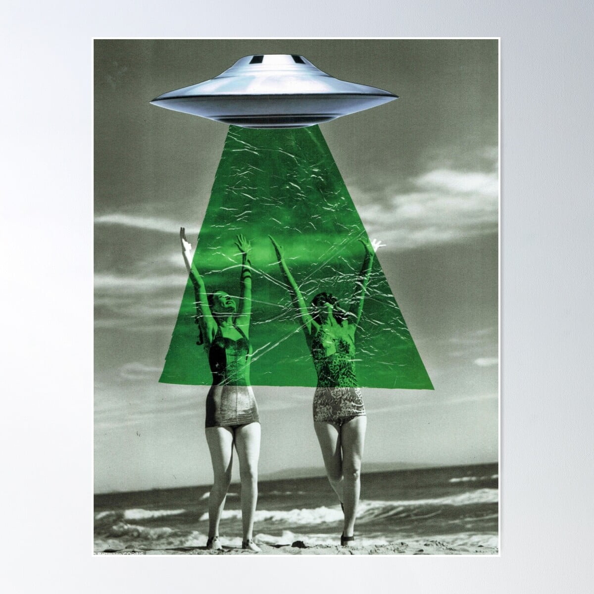 Alien Abduction Poster Wall Art, Modern Wall Decor For Living Room ...