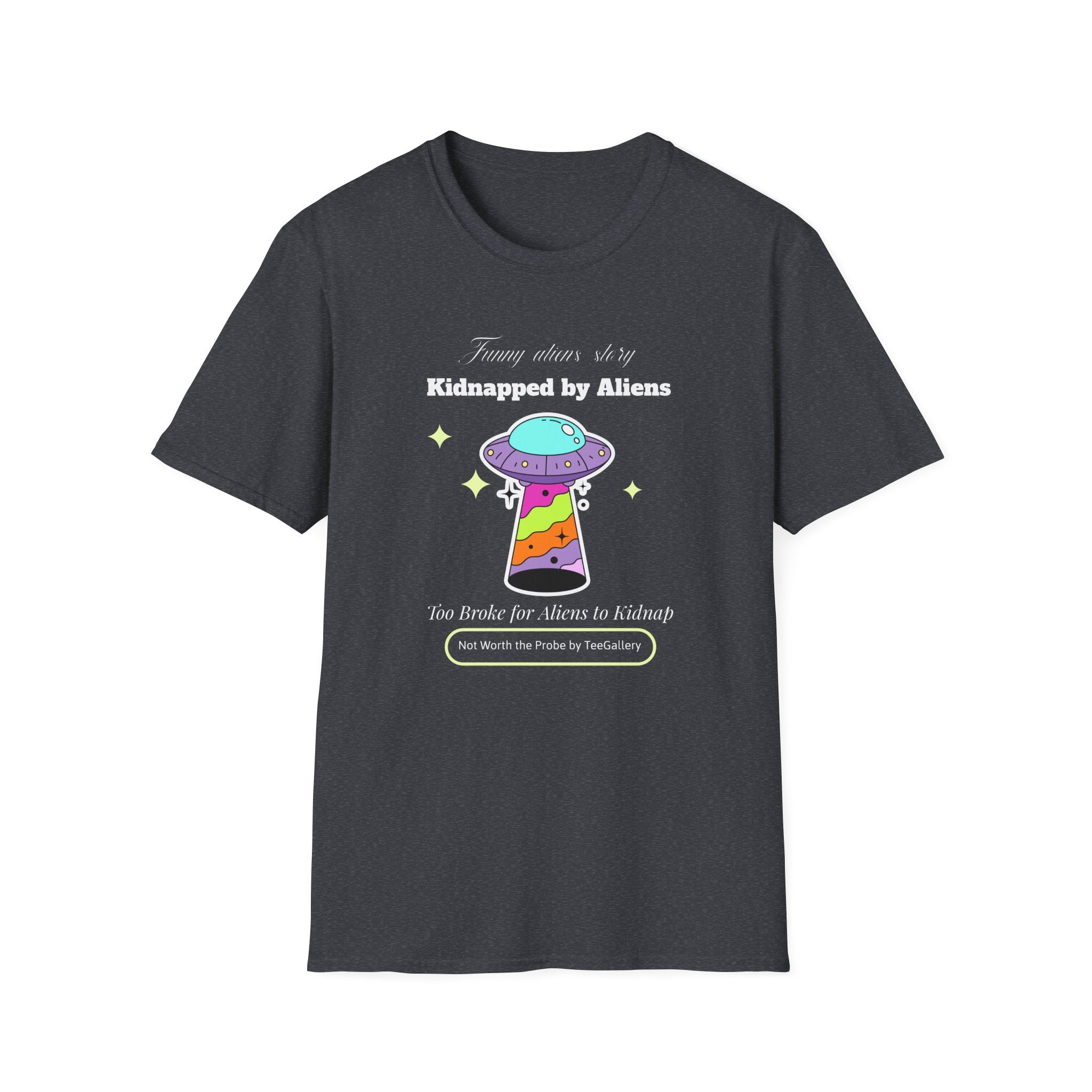 Alien Abduction TShirt Unisex Cotton Kidnapped by Aliens Cute UFO ...