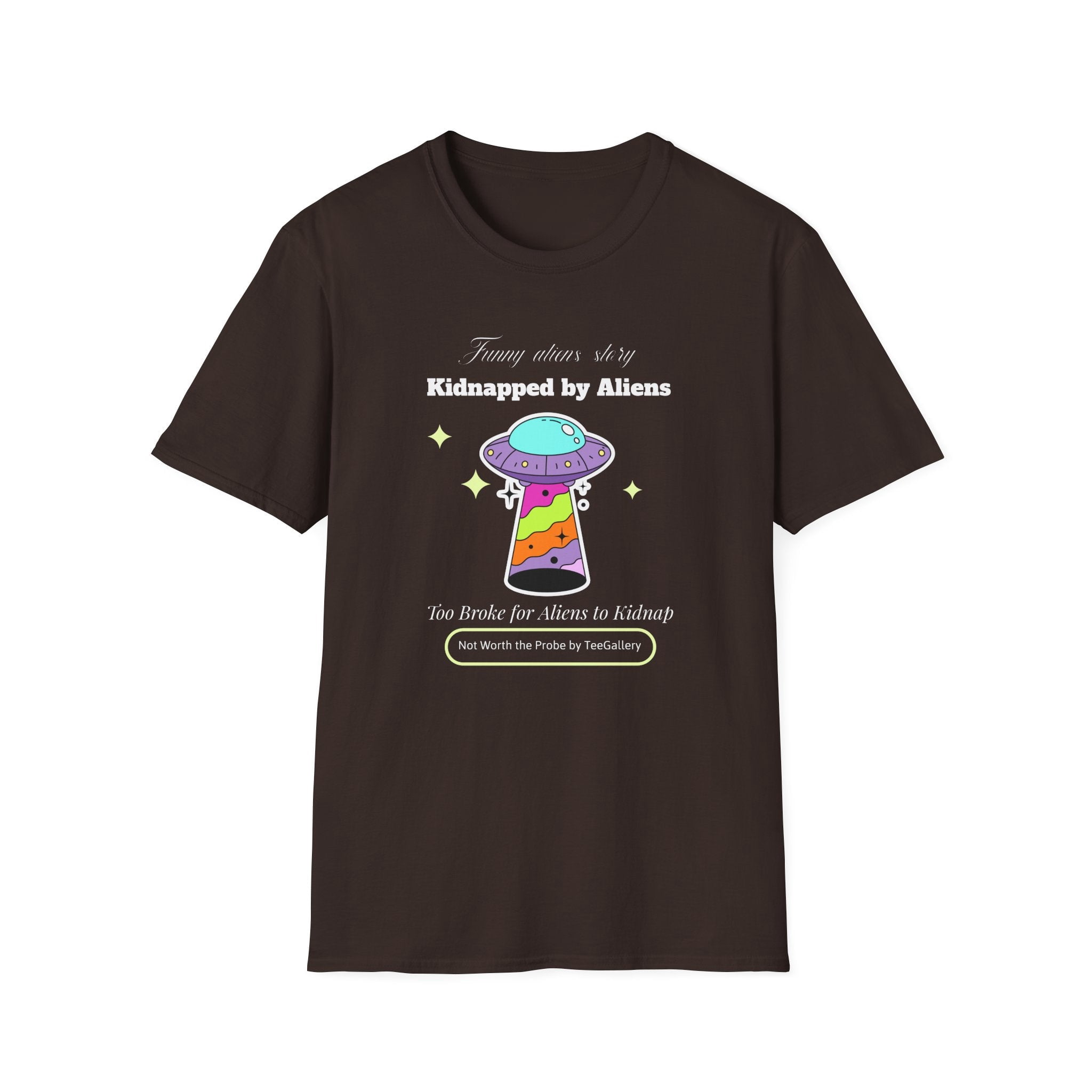 Alien Abduction TShirt Unisex Cotton Kidnapped by Aliens Cute UFO ...