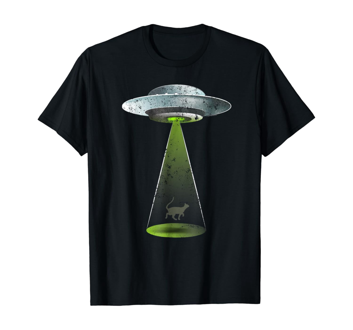 Alien Abduction Tshirt UFO T Shirt Devon Rex Cat UFO For Men - Walmart.com