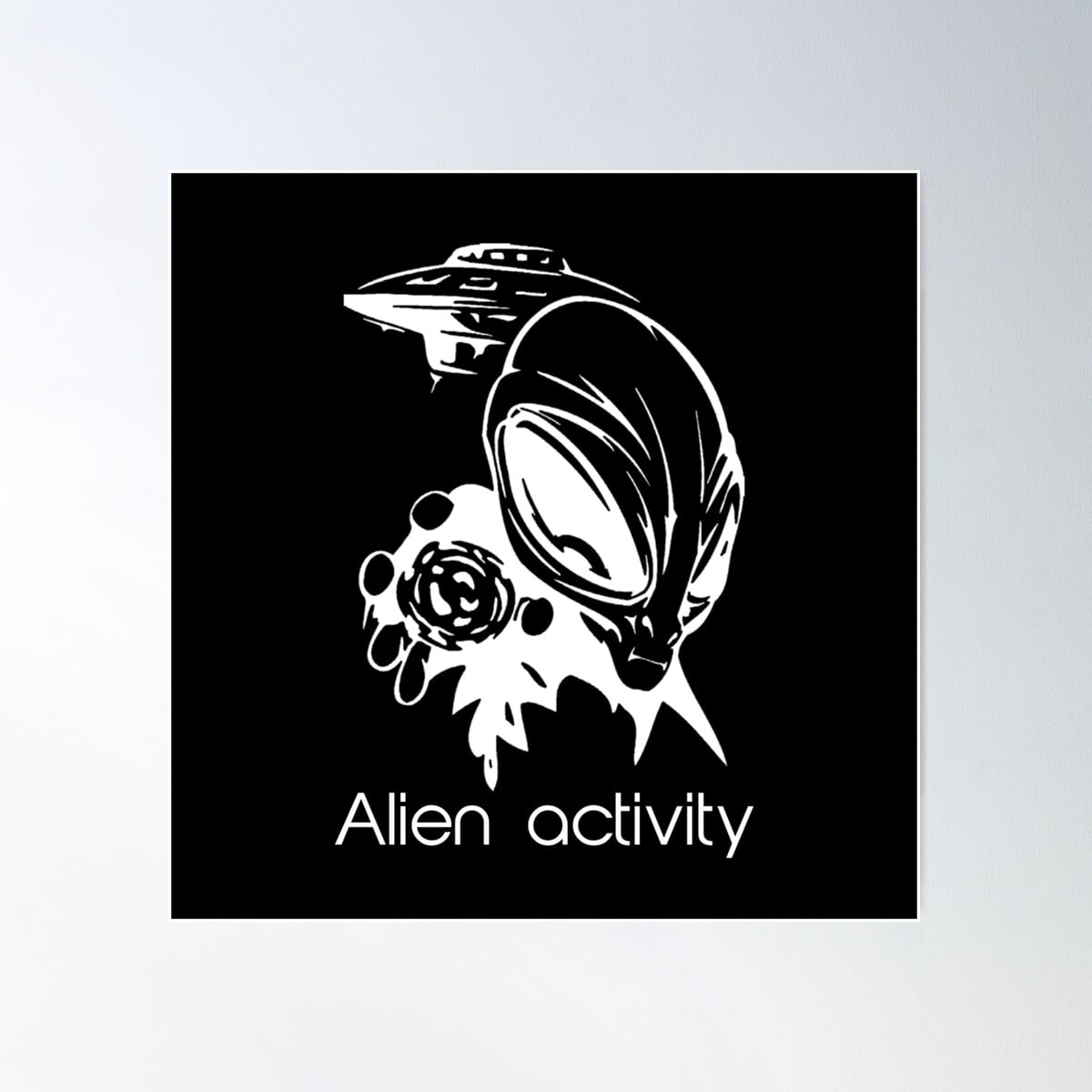 Alien Activity Poster Wall Art, Modern Wall Decor For Living Room ...