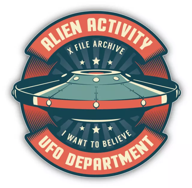 Alien Activity Sticker Phone Decal Water Bottle Stickers Car Decals ...