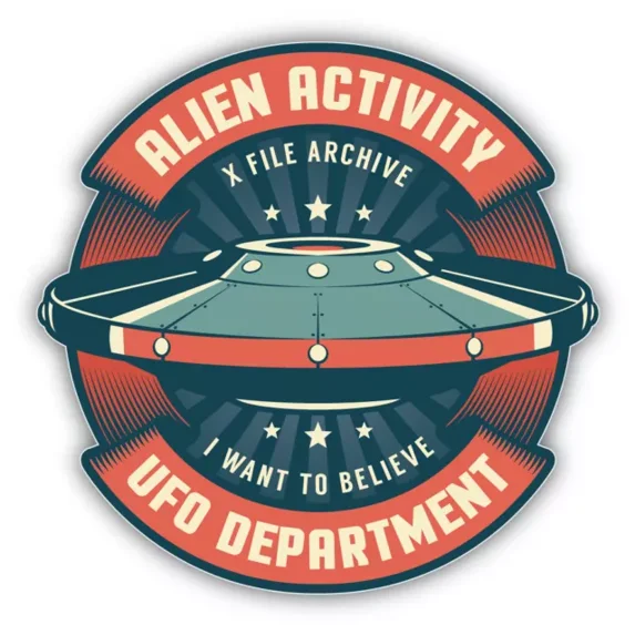 Alien Activity Sticker Phone Decal Water Bottle Stickers Car Decals ...