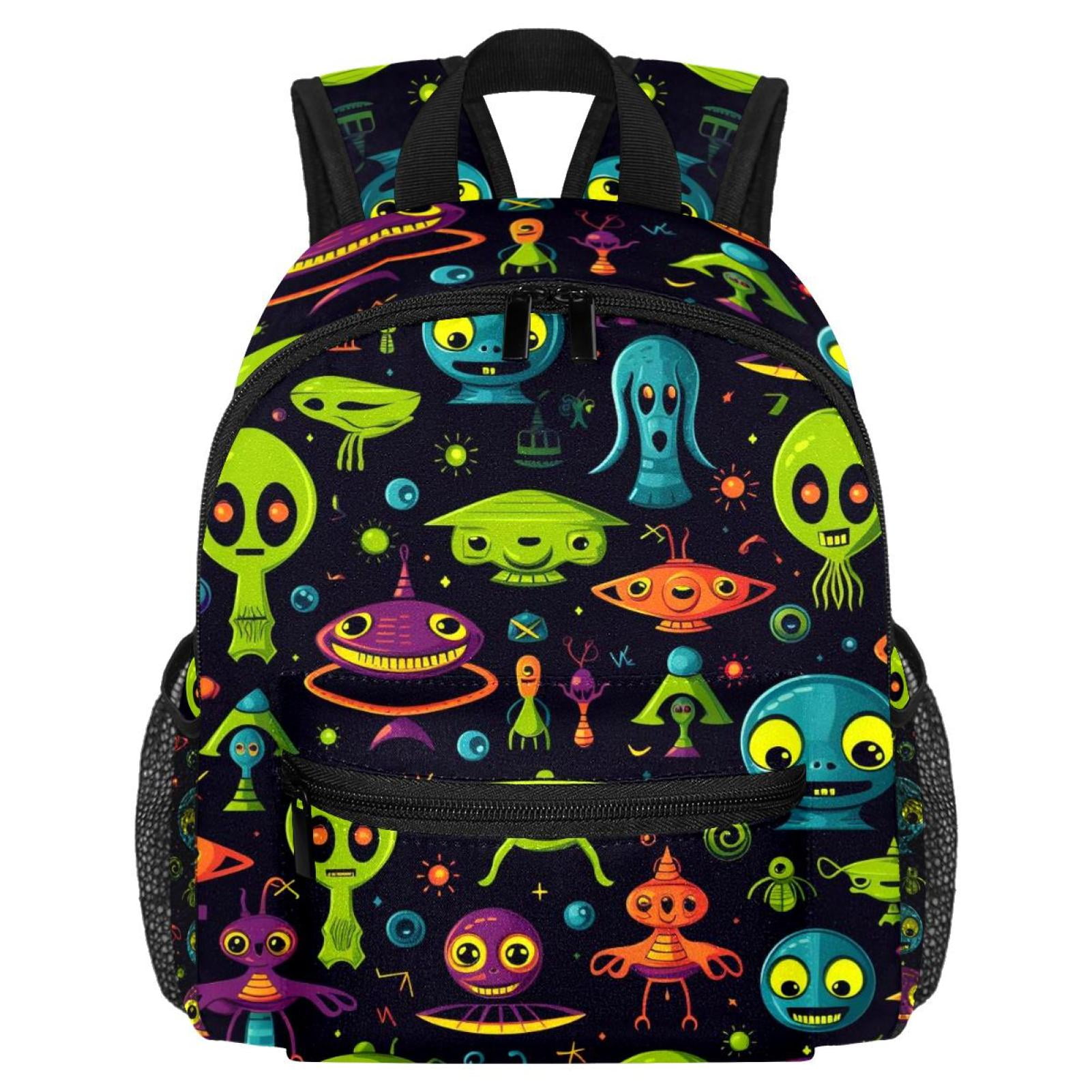 Alien Adjustable Shoulder Strap Backpack - Large Capacity, Printed ...