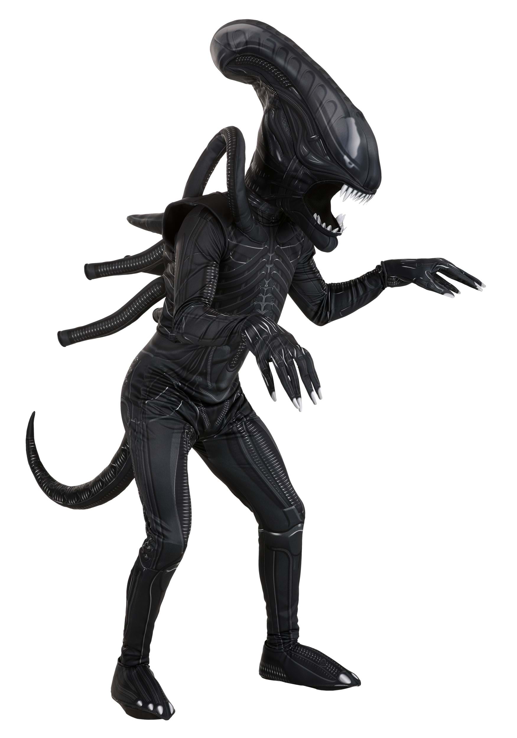 Alien Xenomorph Halloween Costume for Adults - Premium Movie Sci-Fi ...