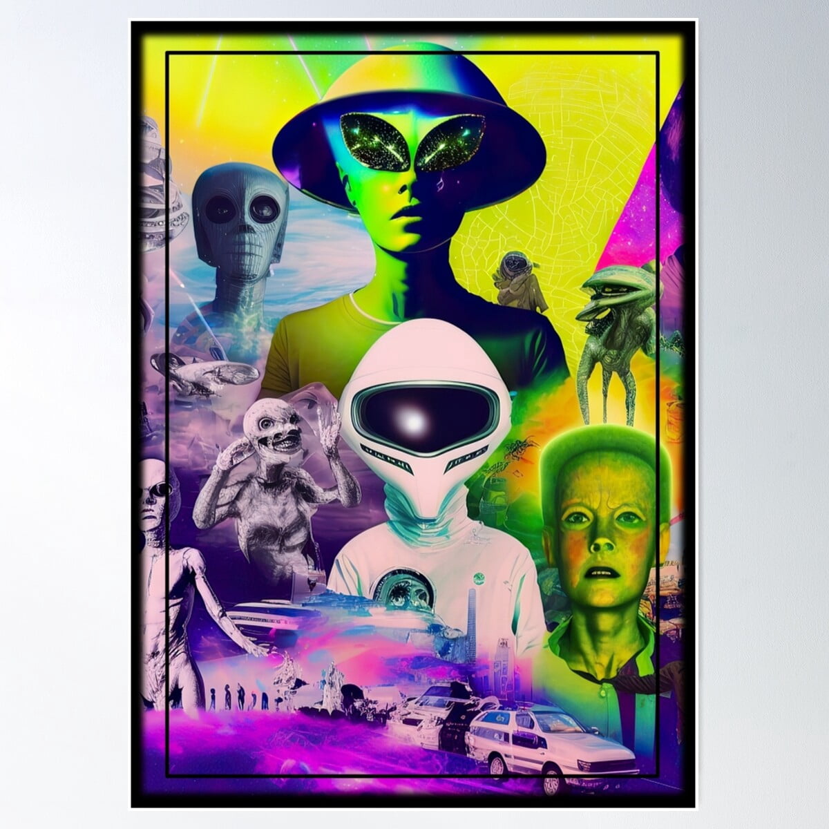 Alien Adventure Poster Wall Art Bedroom Wall Art Home Decor Office Wall ...