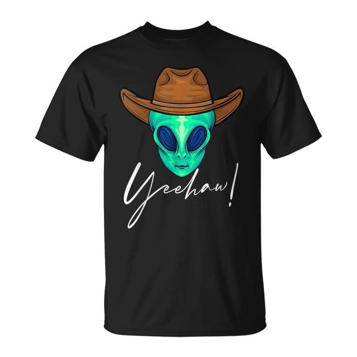 Alien Alien Alien Lover Alien Cowboy Alien Humor T-Shirt Funny Space ...