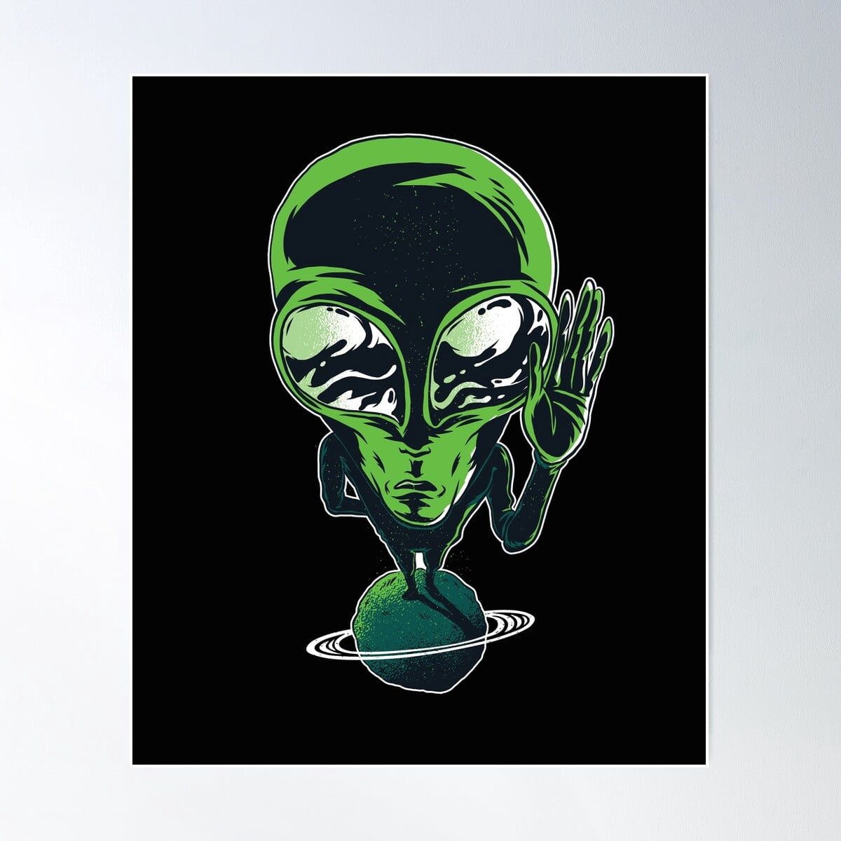 Alien Alien Greetings Poster Wall Art, Modern Wall Decor For Living ...