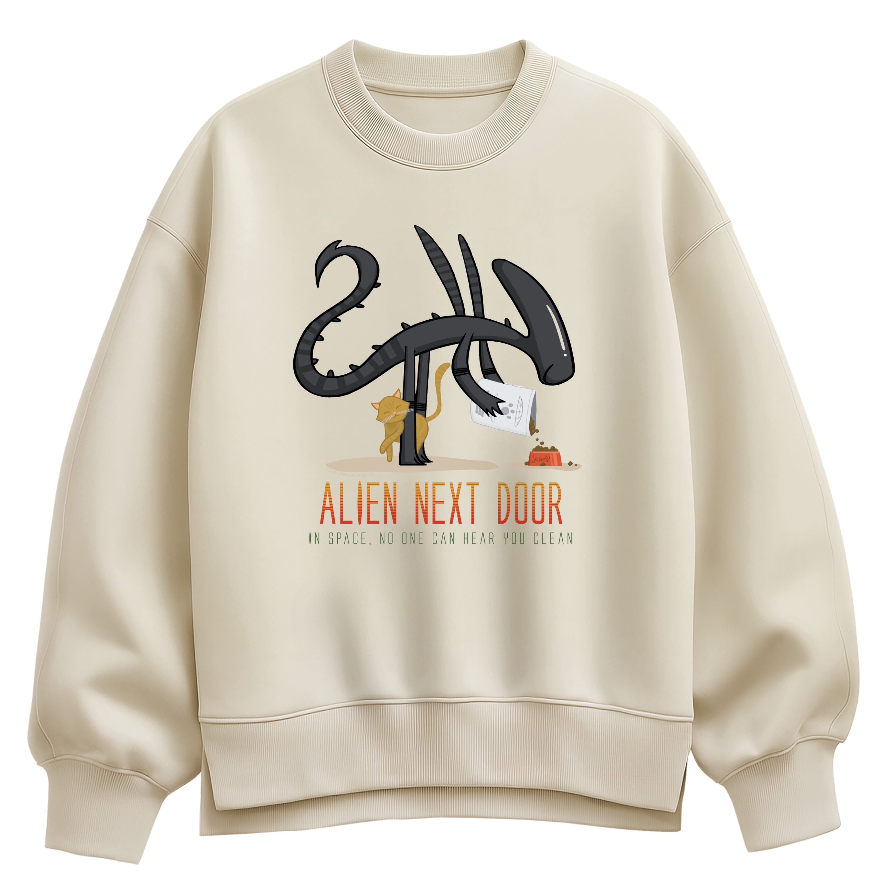 Alien - And Jonsey - Women's Oversized Fleece Crew Sweatshirt - Walmart.com