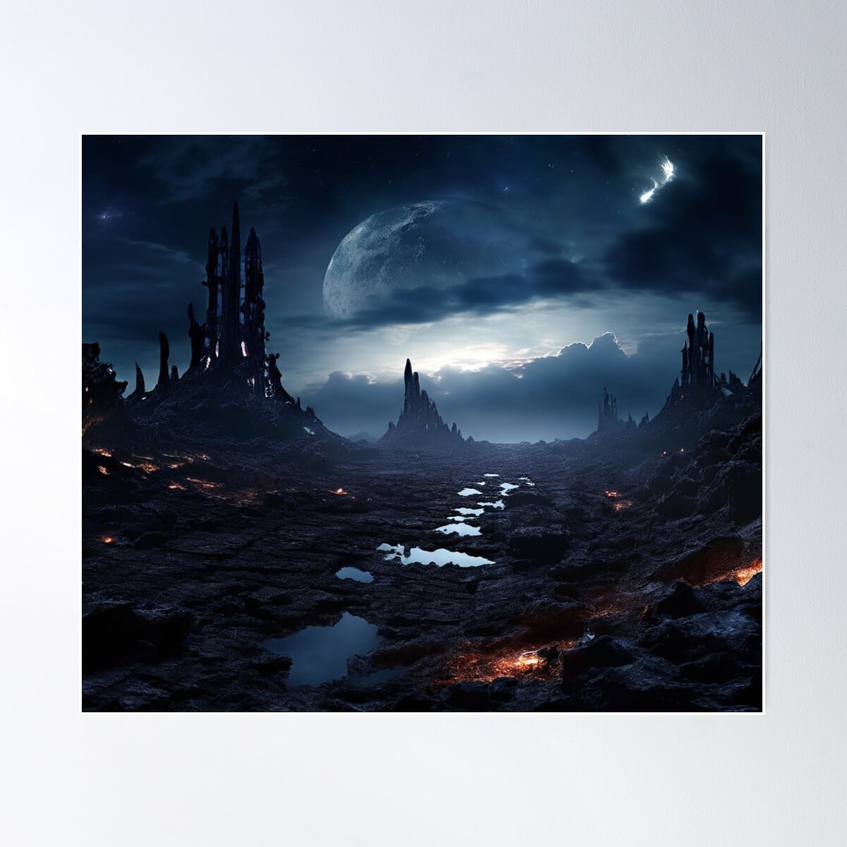 Alien Apocalypse Poster Wall Art, Modern Wall Decor For Living Room ...