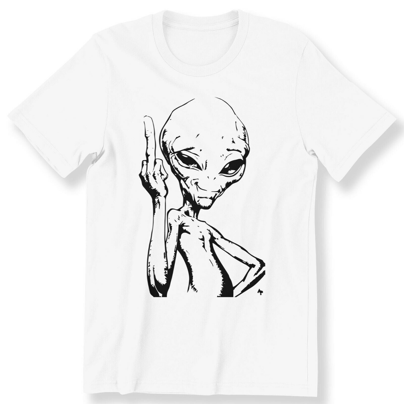 Alien Attitude Mode Shirt, Outer Space Humor Graphic Tee - Walmart.com